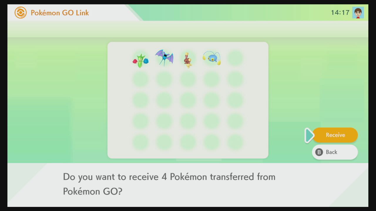 Receive Pokémon from Pokémon GO in Pokémon HOME